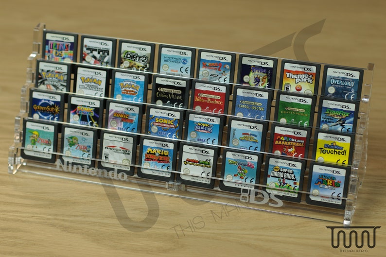 4 Tier Nintendo DS and 3DS 32 Cartridges Acrylic Display Stand - Etsy