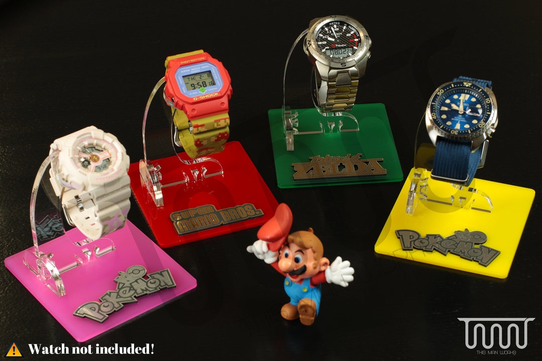 Wrist Watch Acrylic Display Stand (casio, Nelsonic, Seiko, TAG Heuer ...