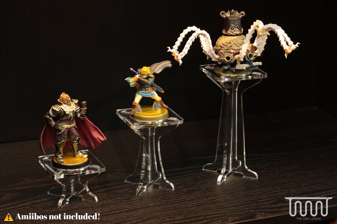 Acrylic Display Stand Riser for Amiibo 1 Slot (3 Different Heights ...