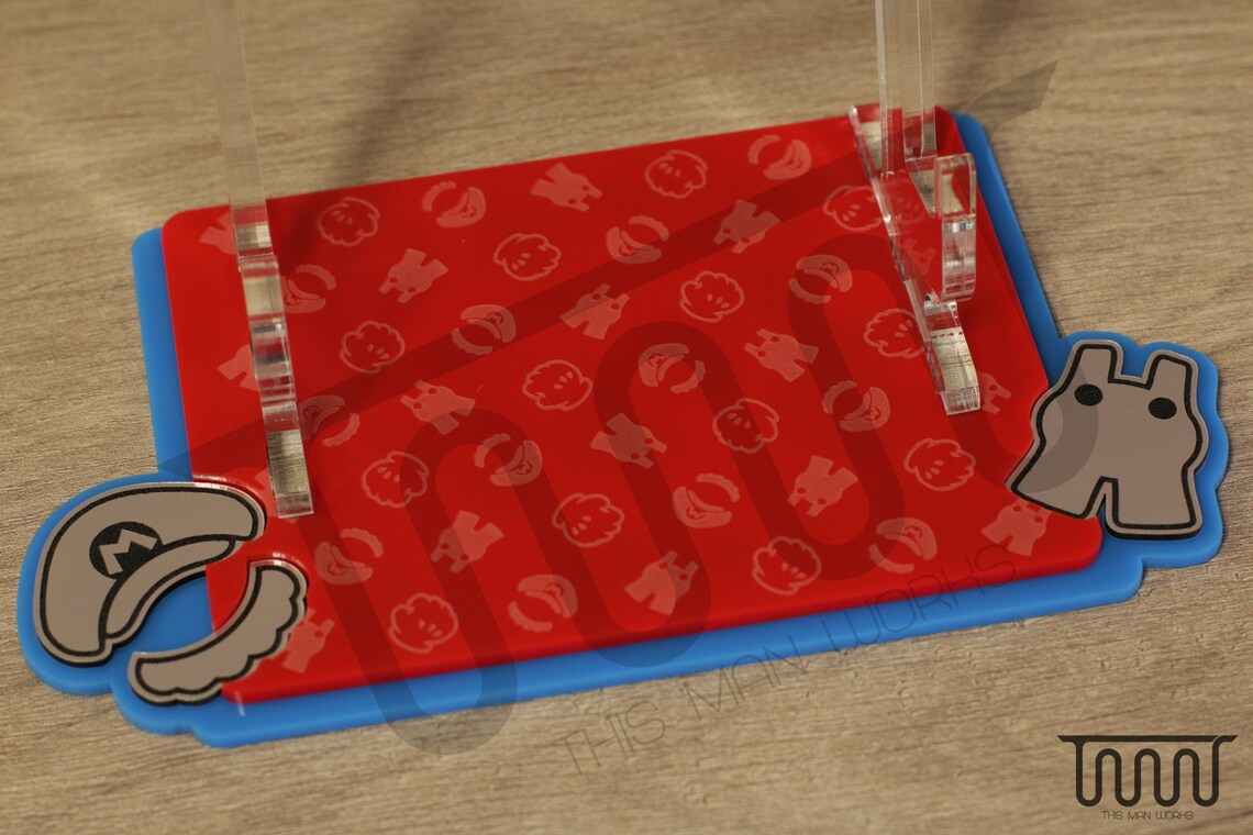 Nintendo Switch Mario Red & Blue Limited Edition Acrylic - Etsy