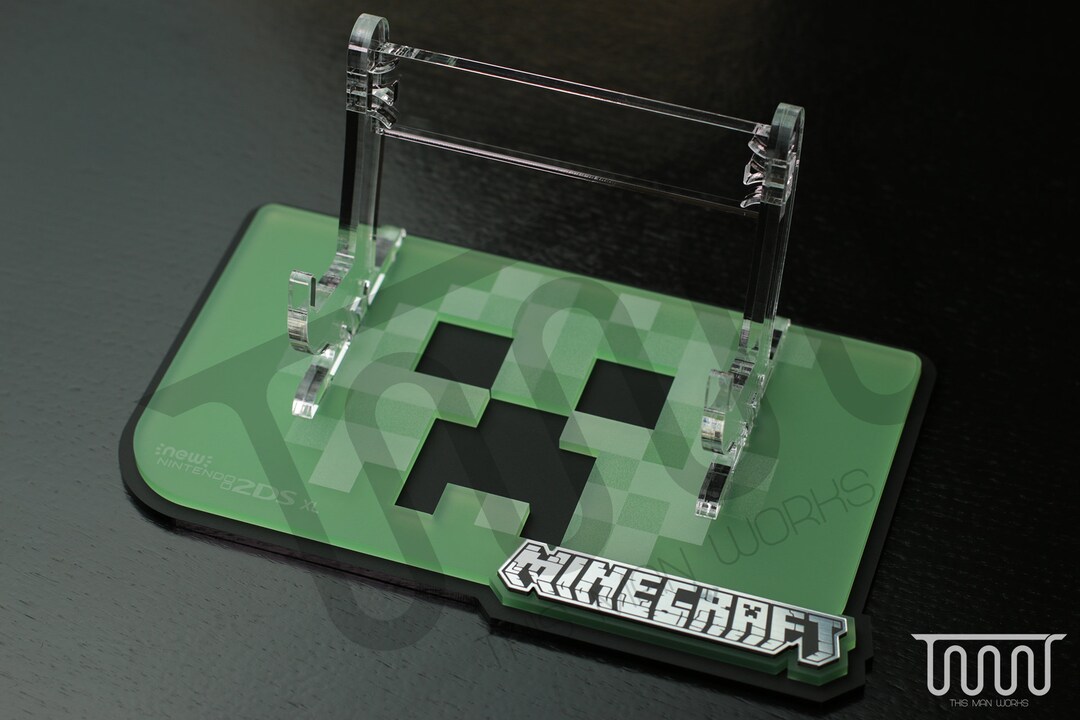 NEW Nintendo 2DS XL Minecraft Creeper Edition Acrylic Handheld Console ...