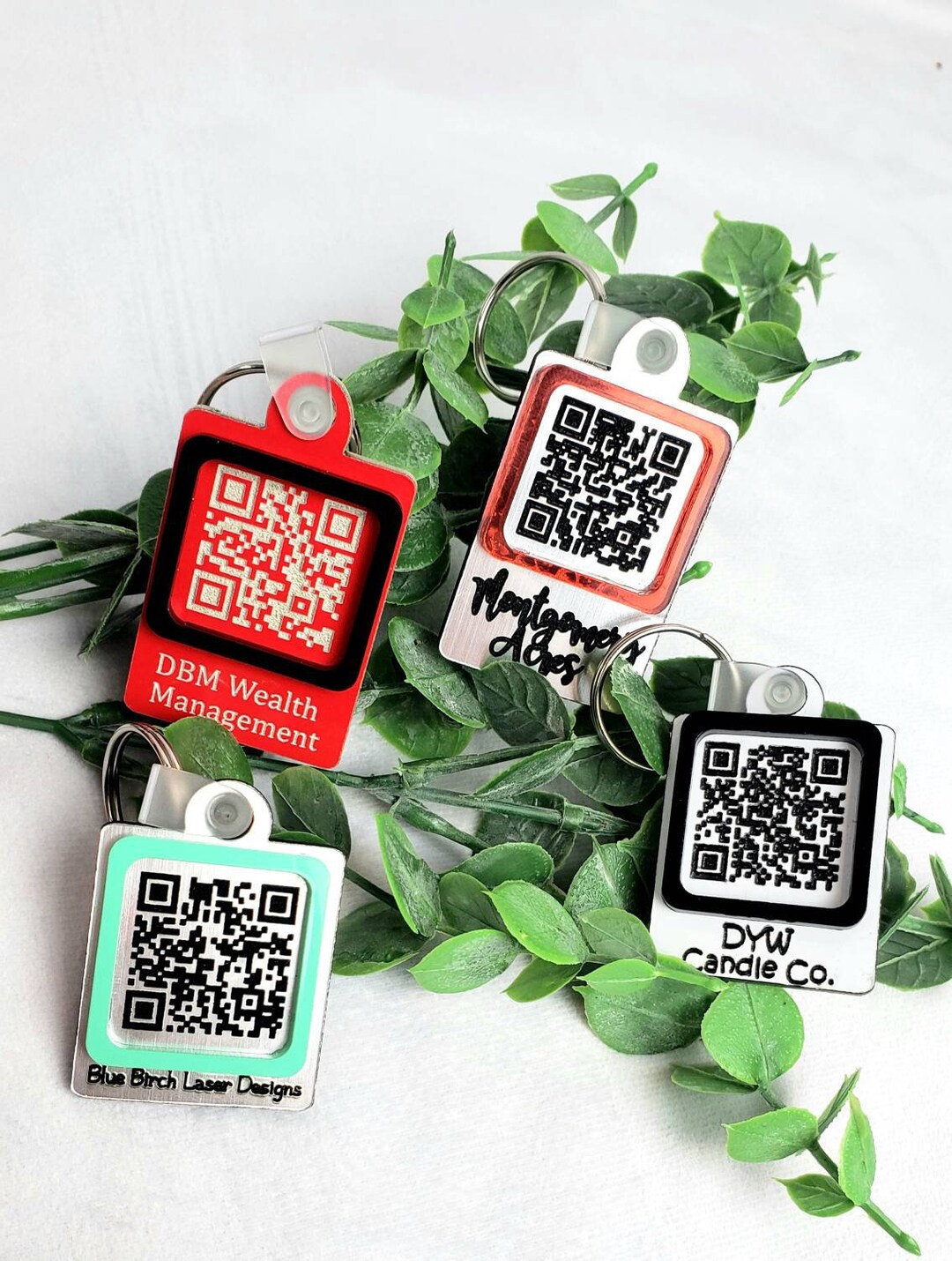 QR Code Keychain | Easy Networking | Website on Keychain - Etsy