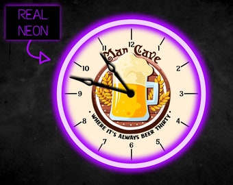 Man Cave Wall Clock - Etsy