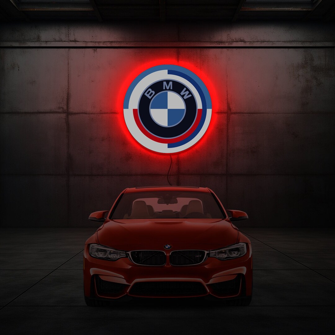 BMW Led Sign, BMW Neon Sign, BMW Logo Sign, Bmw Garage Sign, Bmw Wall ...