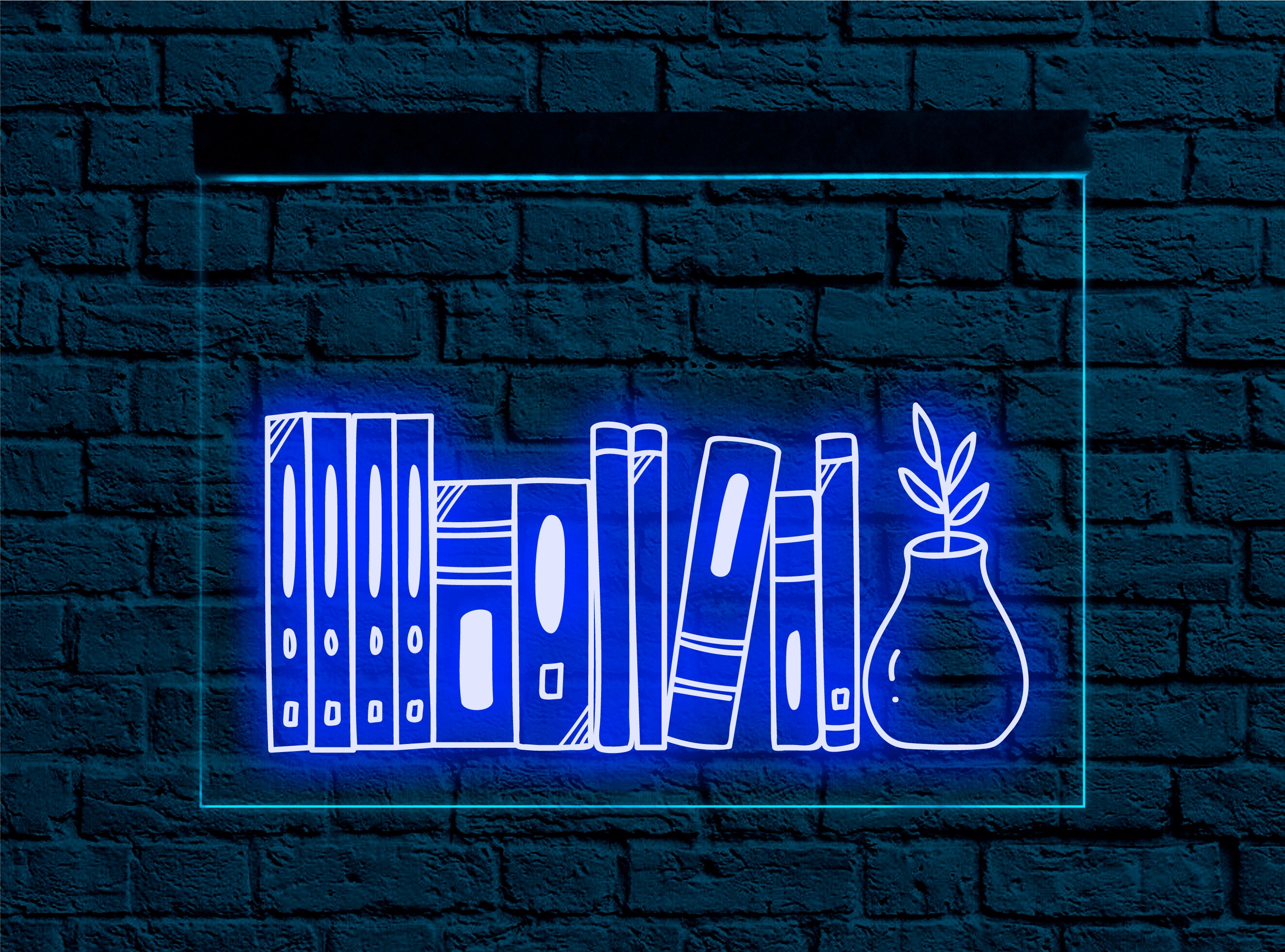 Book Neon Sign, Book Led Sign, Book Light Sign,library Neon Sign ...