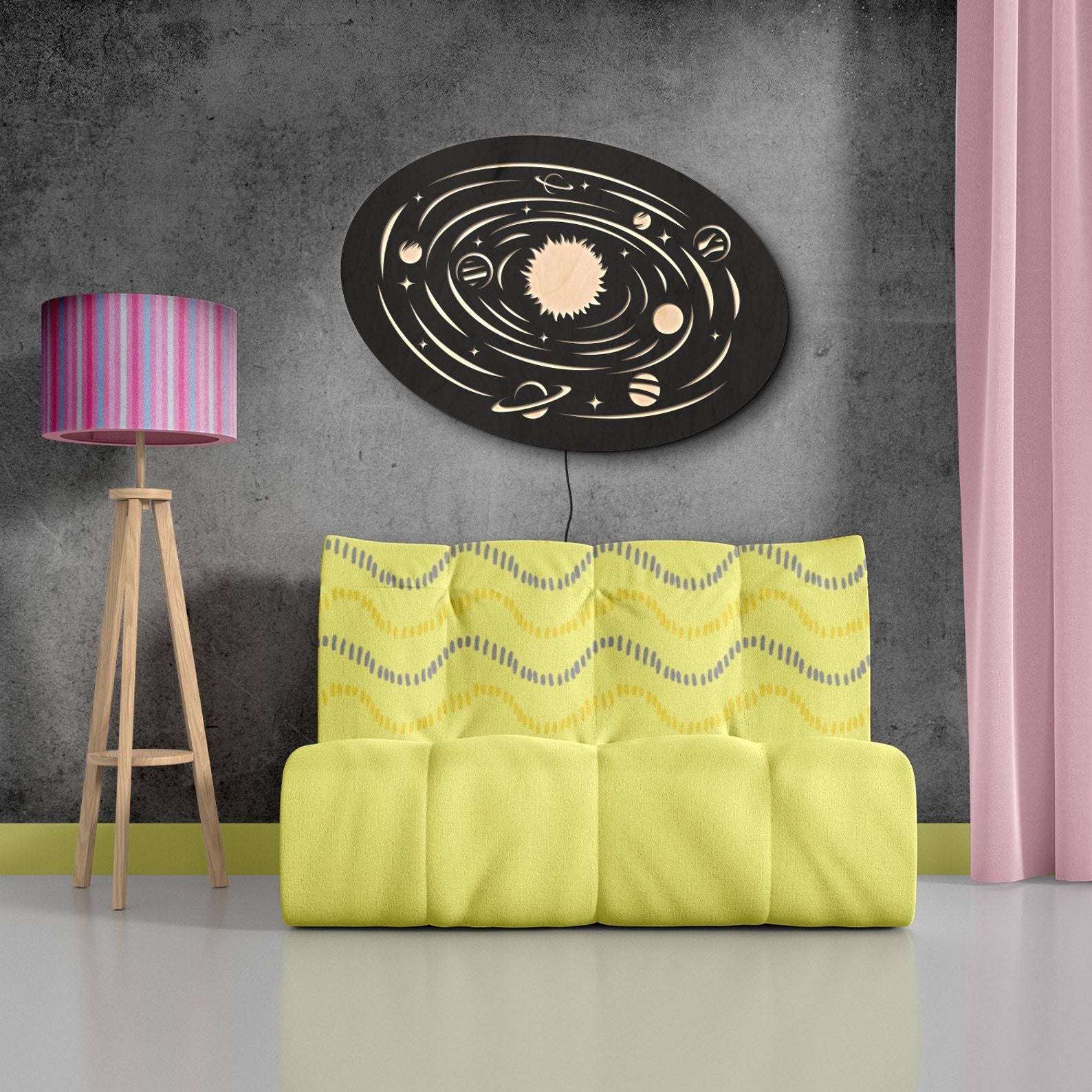 Solar System Led Sign, Solar System Light up Sign, Space Neon Sign ...