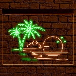 Sunset Neon Sign, Sunset Neon Light, Sunset Light Sign, Sunset Led Sign ...