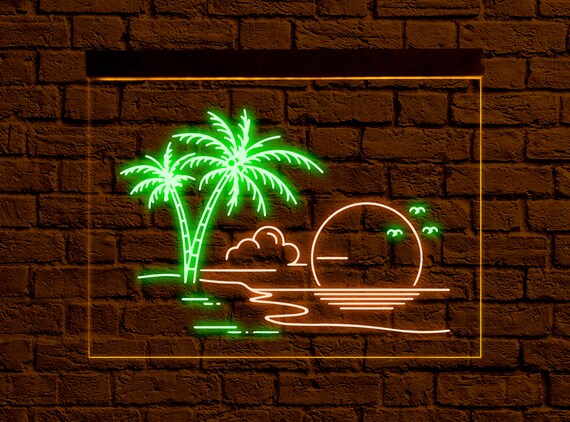 Sunset Neon Sign Sunset Neon Light Sunset Light Sign Sunset - Etsy