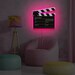 Clapperboard Led Sign, Movie Clapper Board, Home Cinema Neon Sign ...