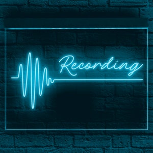 Recording Neon Signrecording Neon Lightrecording Led - Etsy