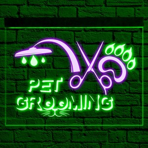Pet Grooming Sign, Grooming Salon Decor, Pet Grooming Neon Sign ...