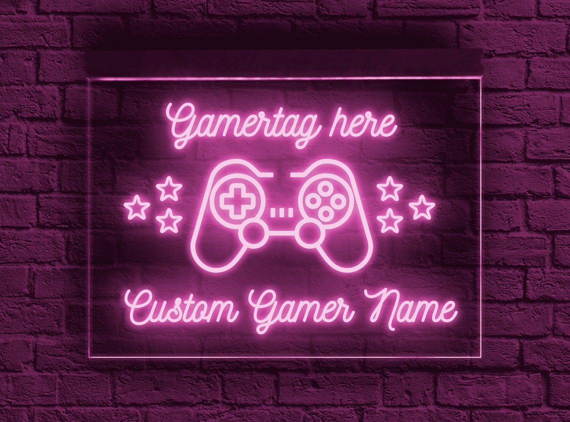 Game Controller Neon Light,game Controller Neon Sign,game Room Neon ...