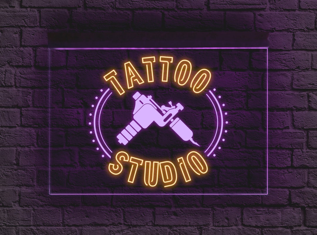 Tattoo Studio Decor Tattoo Neon Sign Tattoo Led Sign Tattoo - Etsy