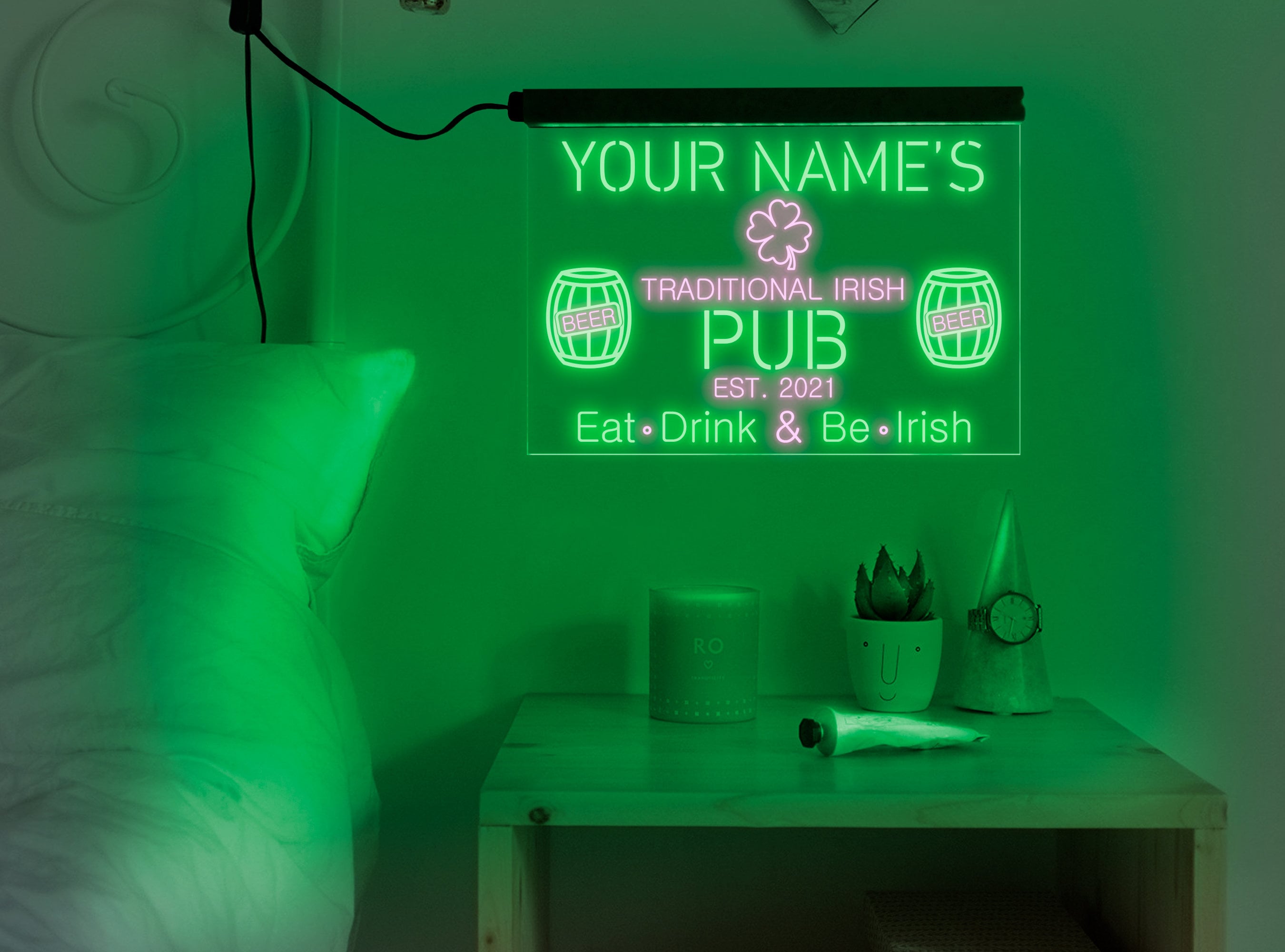 Irish Pub Sign,irish Pub Neon Sign,irish Pub Led Sign,bar Neon Sign,bar ...