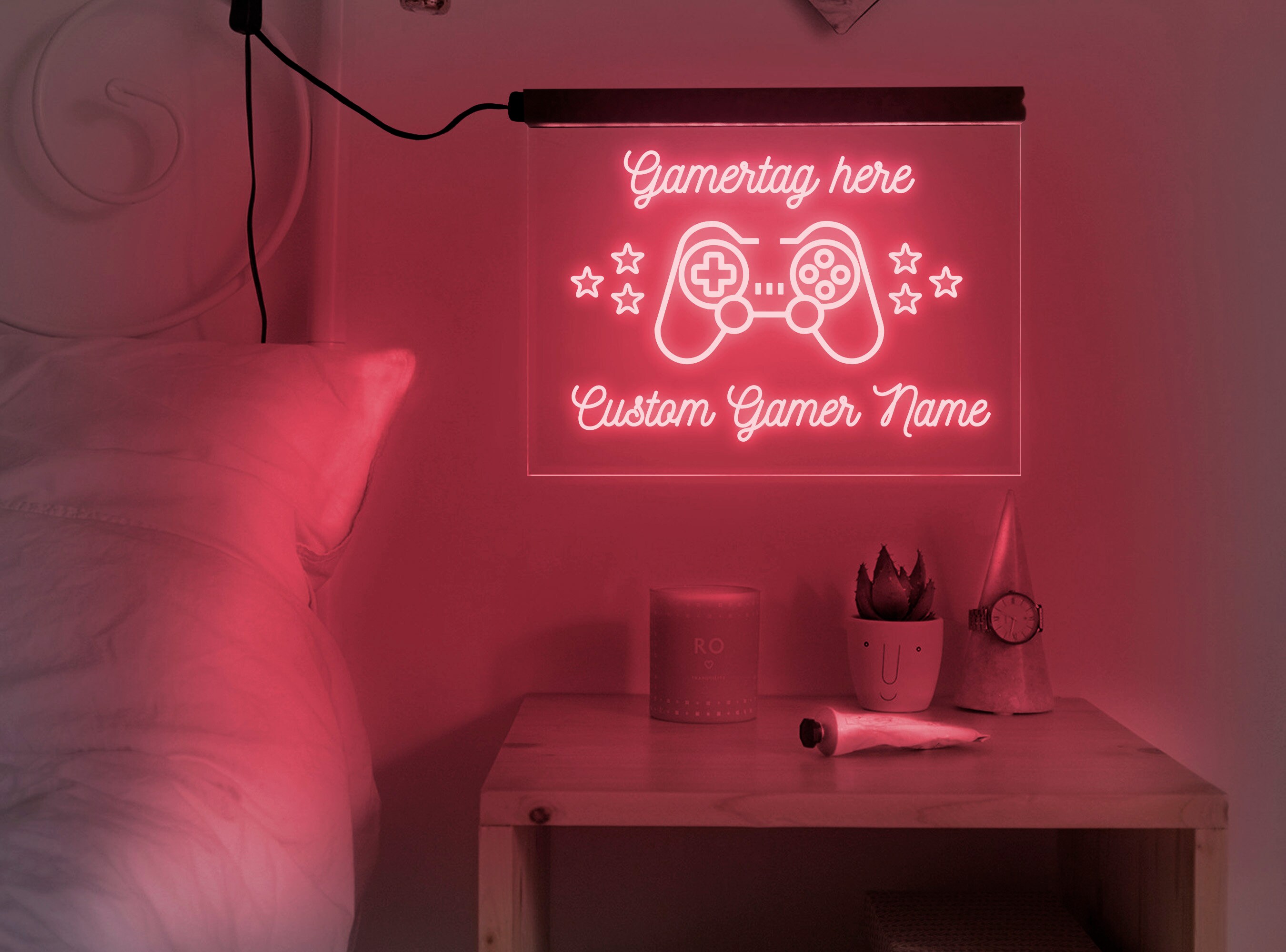 Game Controller Neon Light,game Controller Neon Sign,game Room Neon ...