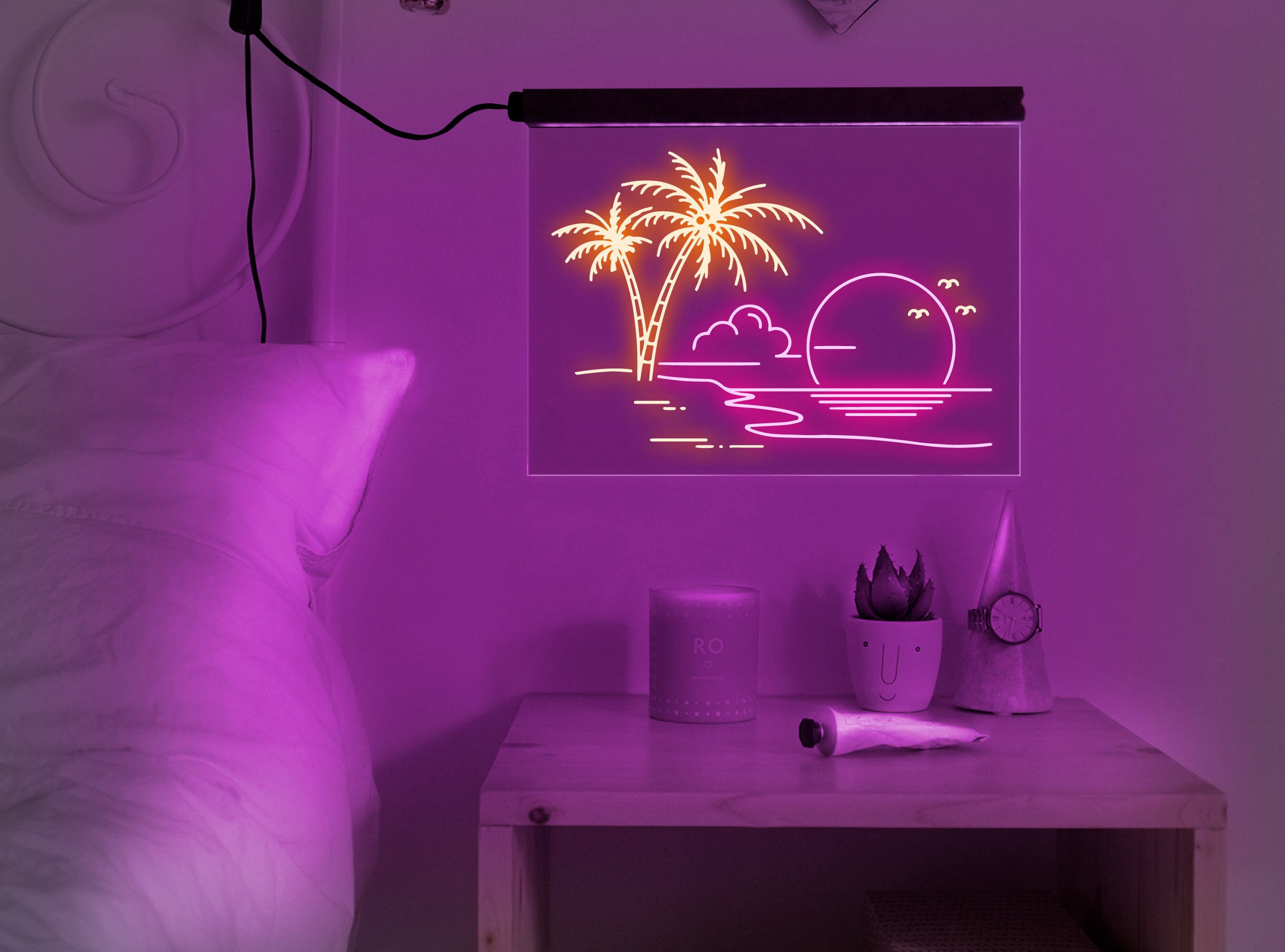 Sunset Neon Sign, Sunset Neon Light, Sunset Light Sign, Sunset Led Sign ...