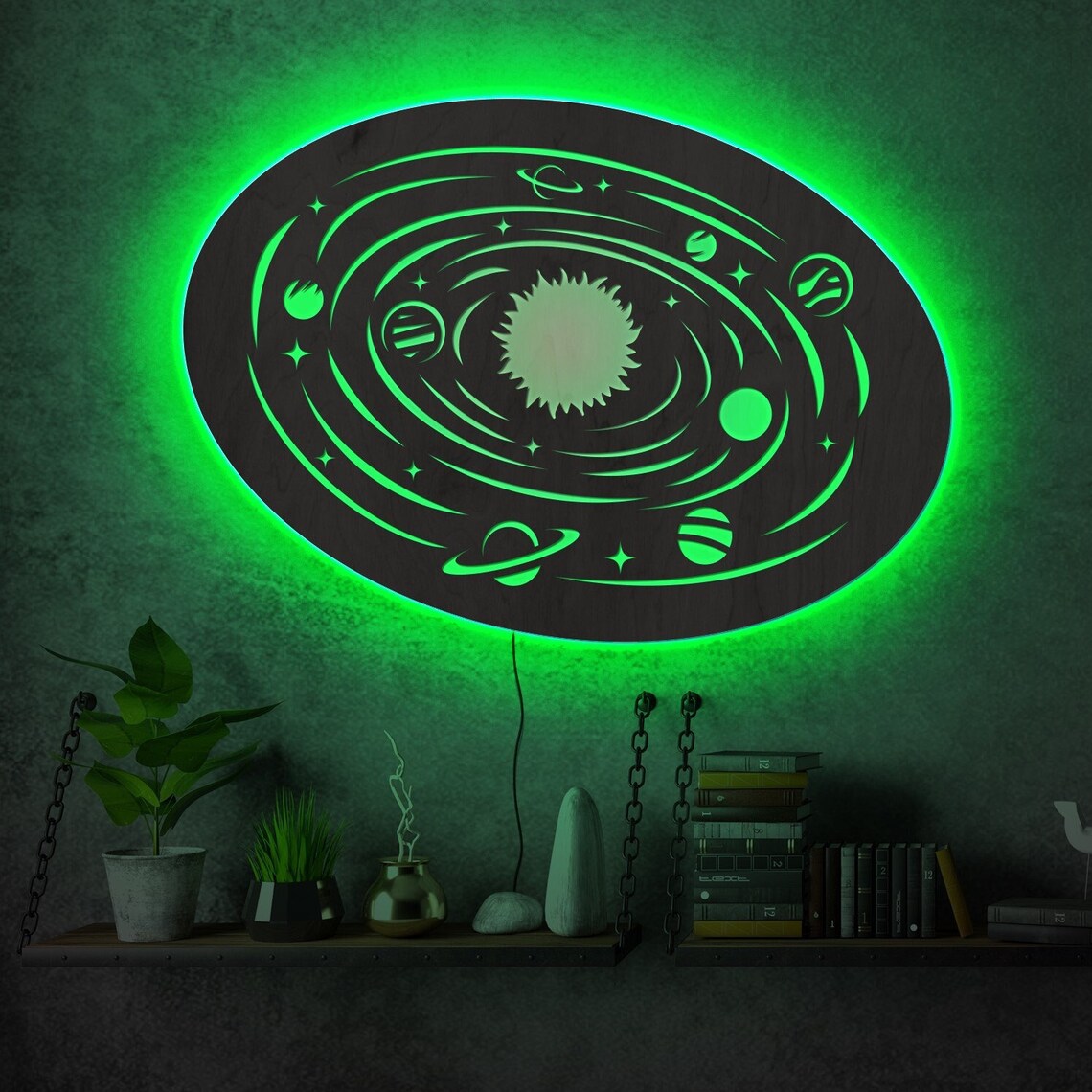Solar System Led Sign, Solar System Light up Sign, Space Neon Sign ...