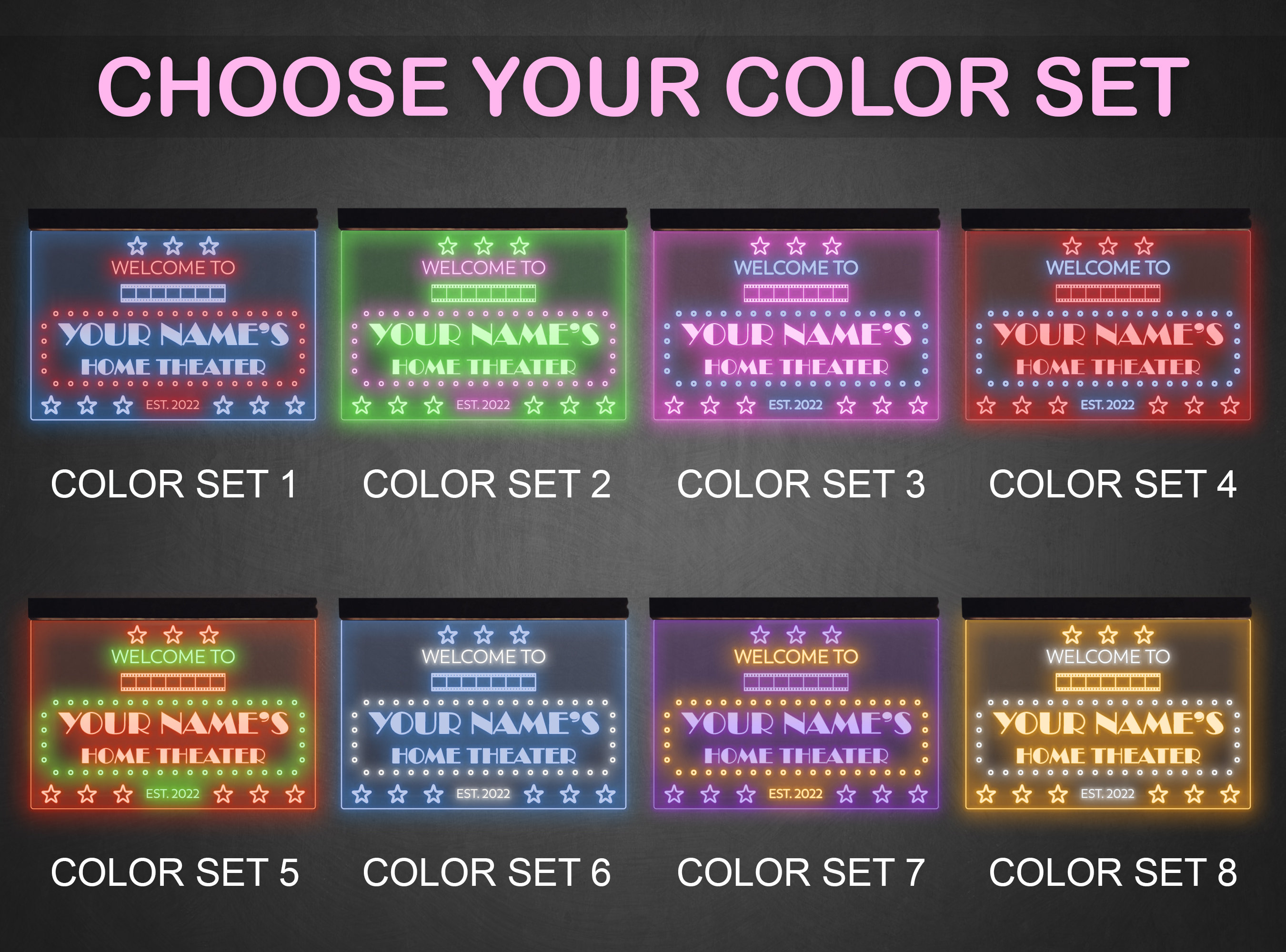 Home Theater Neon Sign,home Theater Light Sign,home Theater Led Sign ...