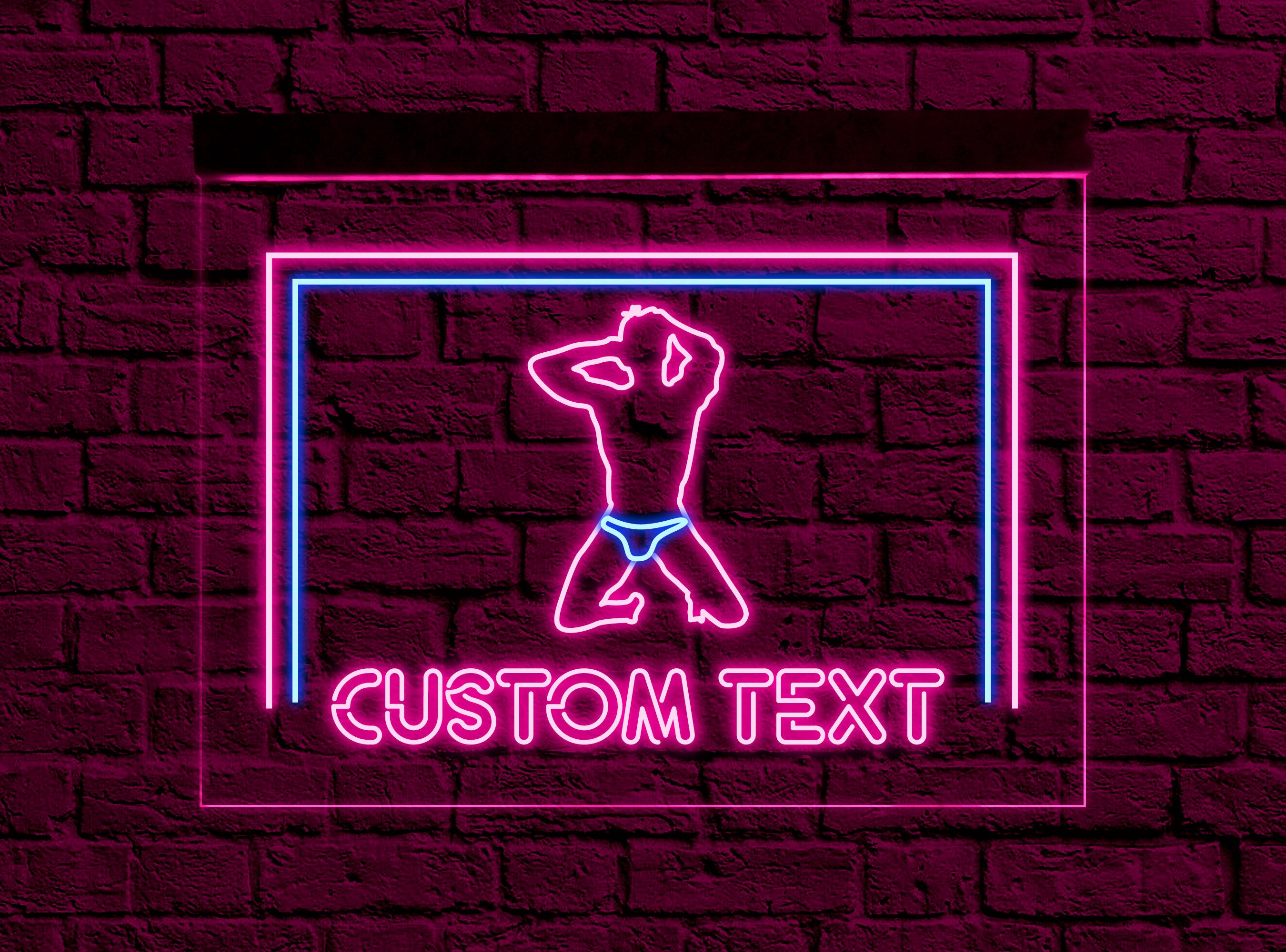 Strip Club Neon Sign Strip Club Decor Strip Club Led Sign Strip Club Sign Personalized Man