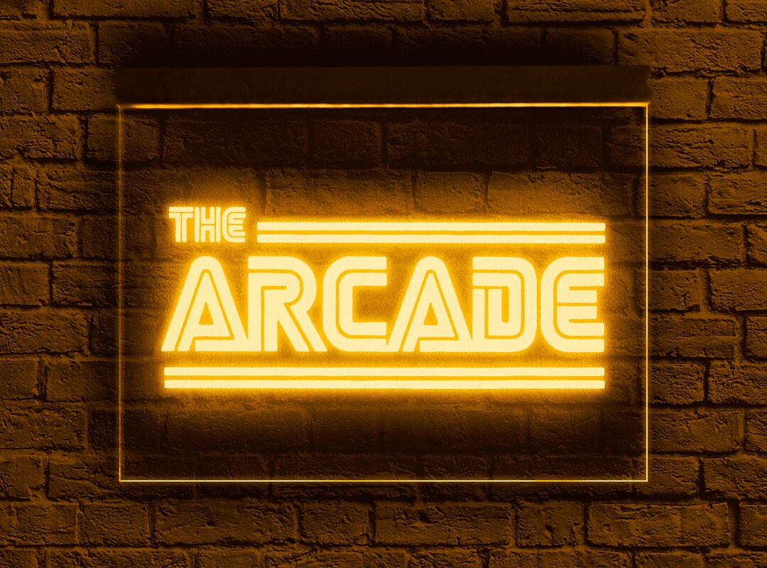 The Arcade Neon Sign,arcade Neon Sign,arcade Led Sign,arcade Wall Decor ...