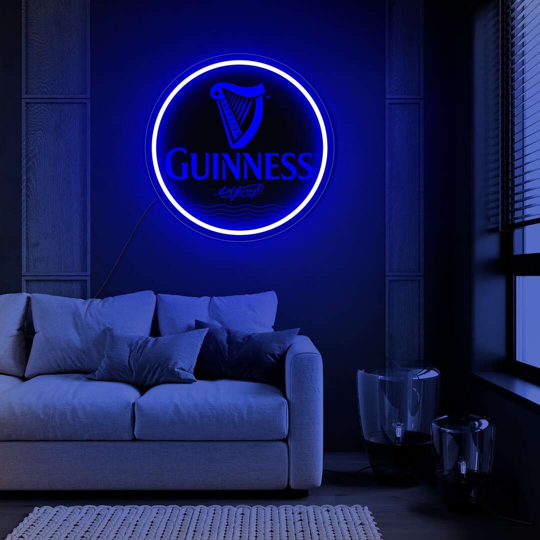 Guinness Led Sign, Guinness Neon Sign, Guinness Logo Sign, Guinness ...