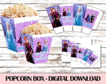Frozen Popcorn Box | Etsy