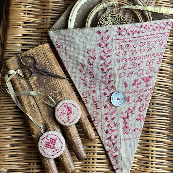 Redwork Stitching - Etsy