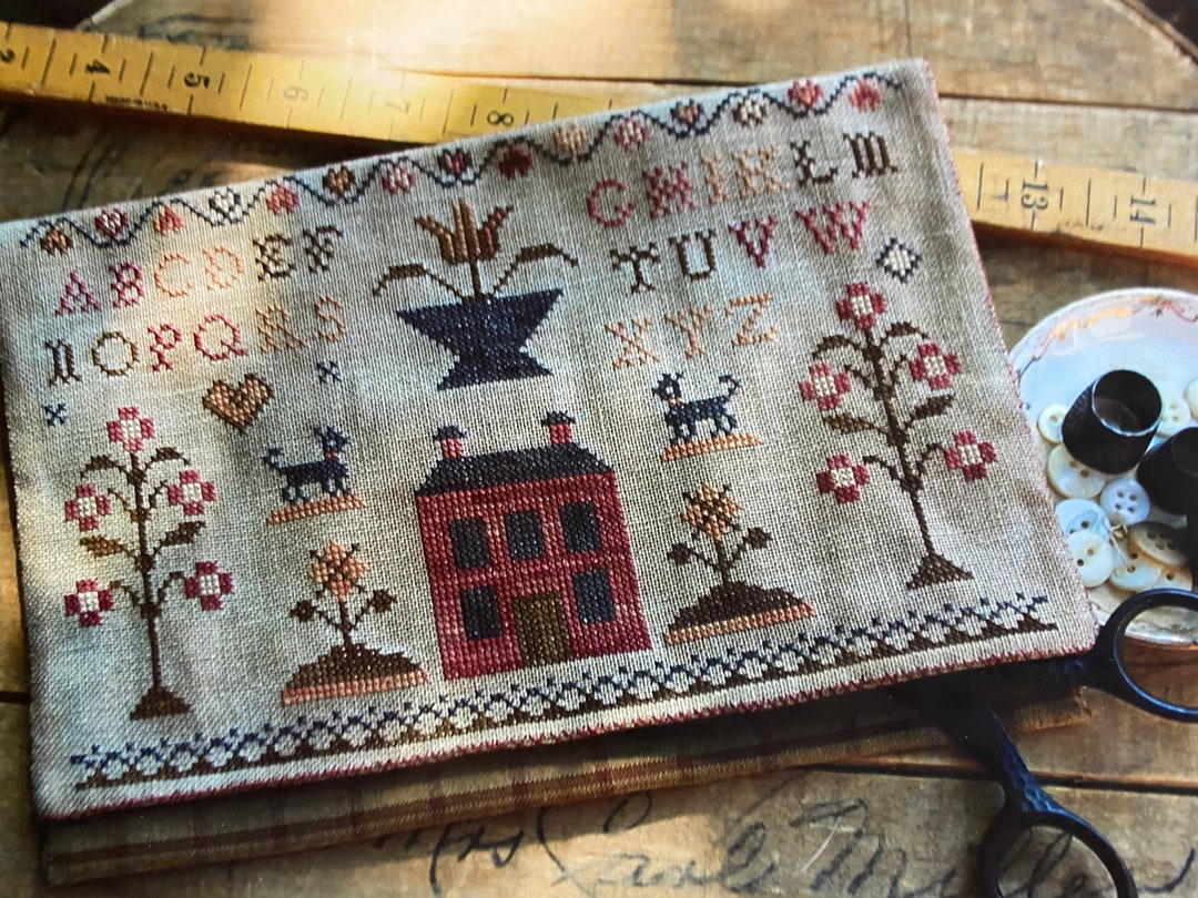 PDF FILE * Schoolgirl Sampler Sewing Bag - Etsy