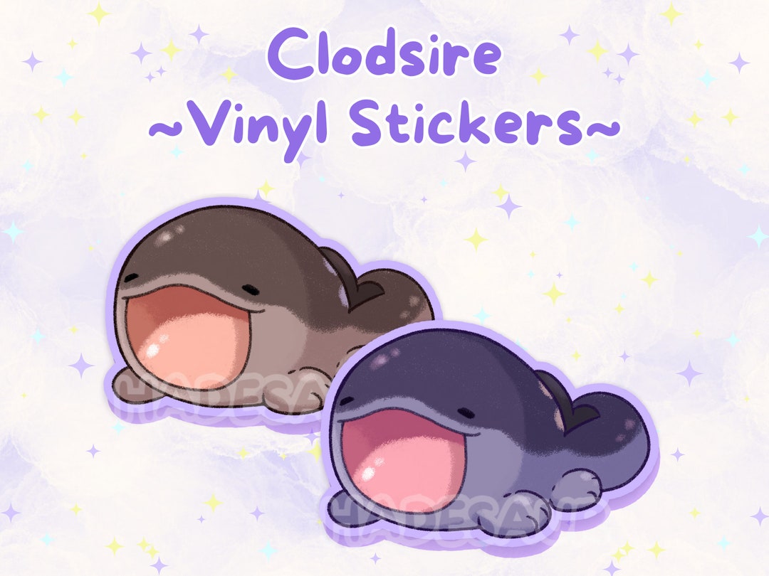 Clodsire Stickers Glossy Vinyl Holographic Shiny Stickers - Etsy
