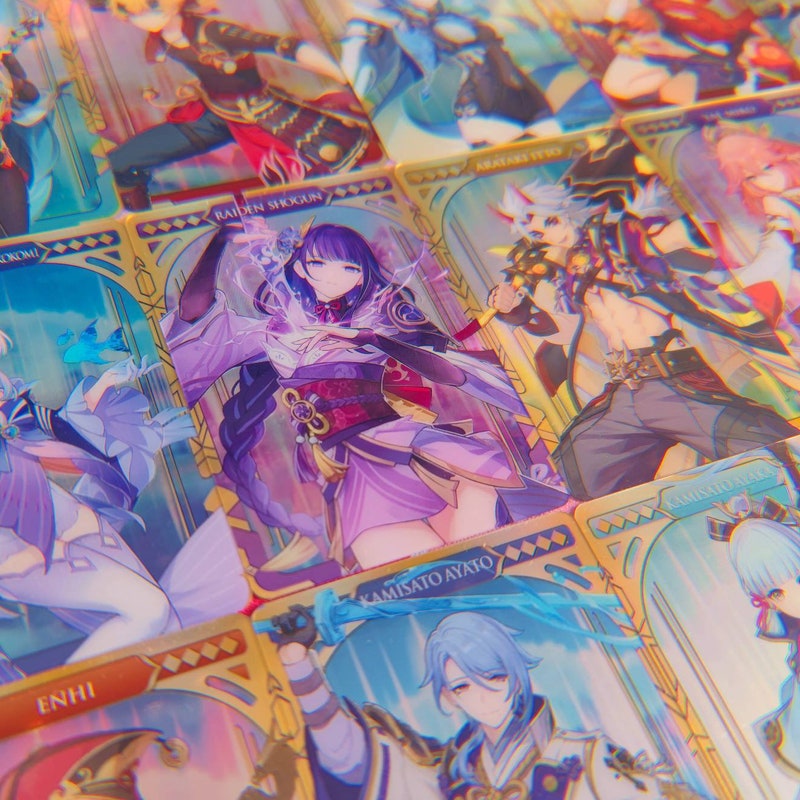Genshin Characters Card - Etsy Canada
