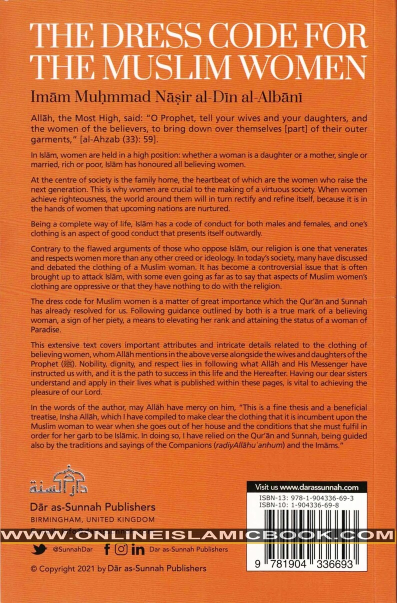 The Dress Code for the Muslim Women by Imam Muhammad - Etsy