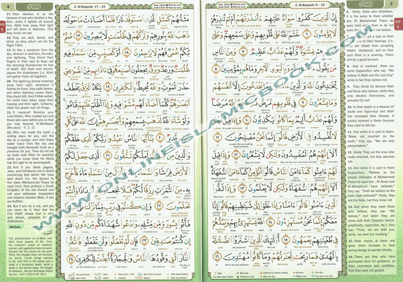 Maqdis Quran | Word by Word English-arabic Translation, Color Coded ...