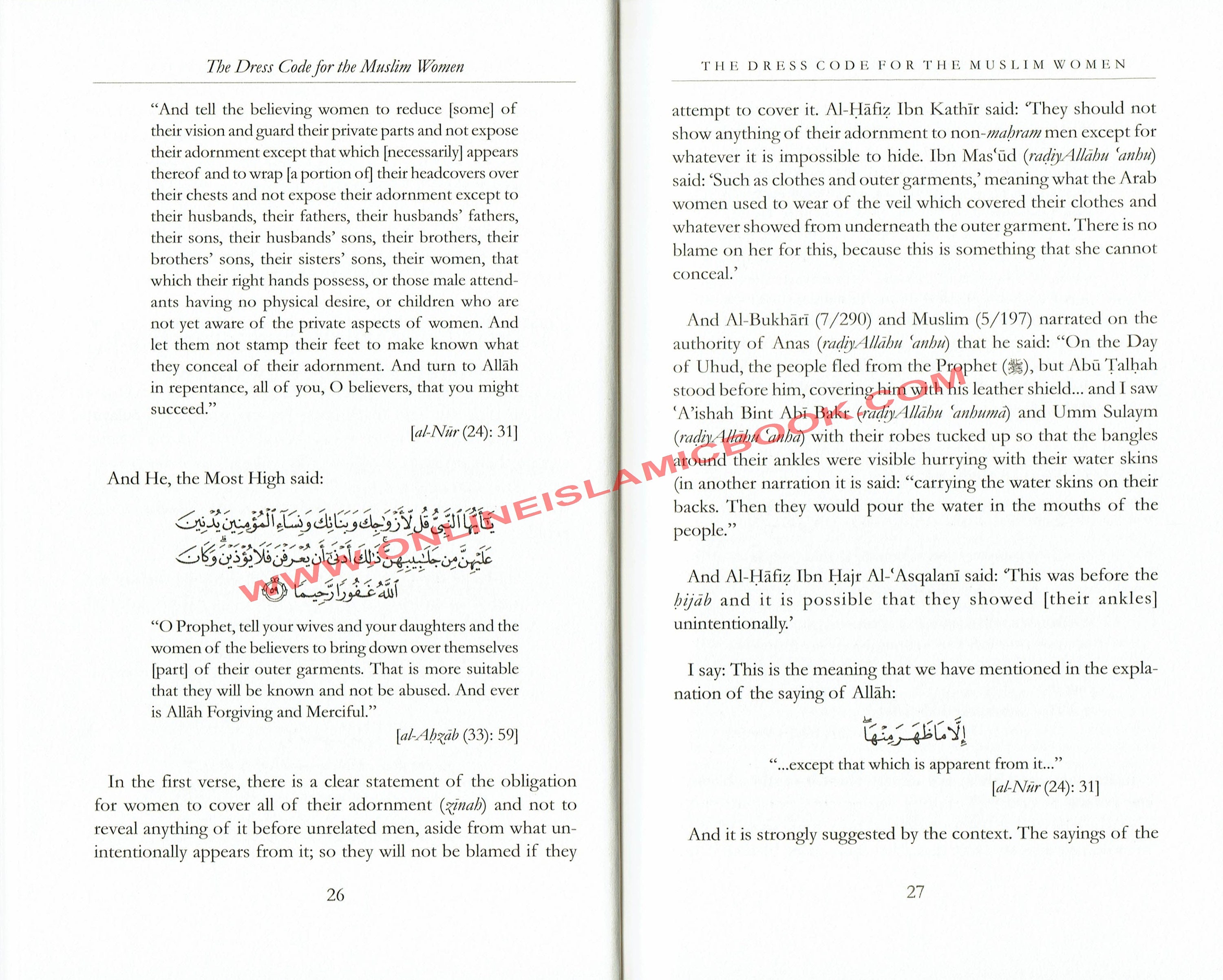 The Dress Code for the Muslim Women by Imam Muhammad - Etsy