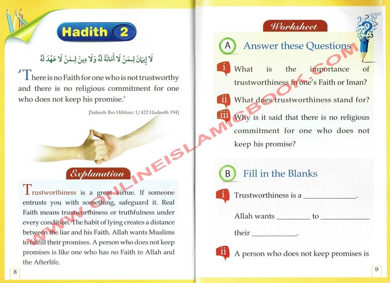 20 Hadith for Kids by Molvi Abdul Aziz - Etsy