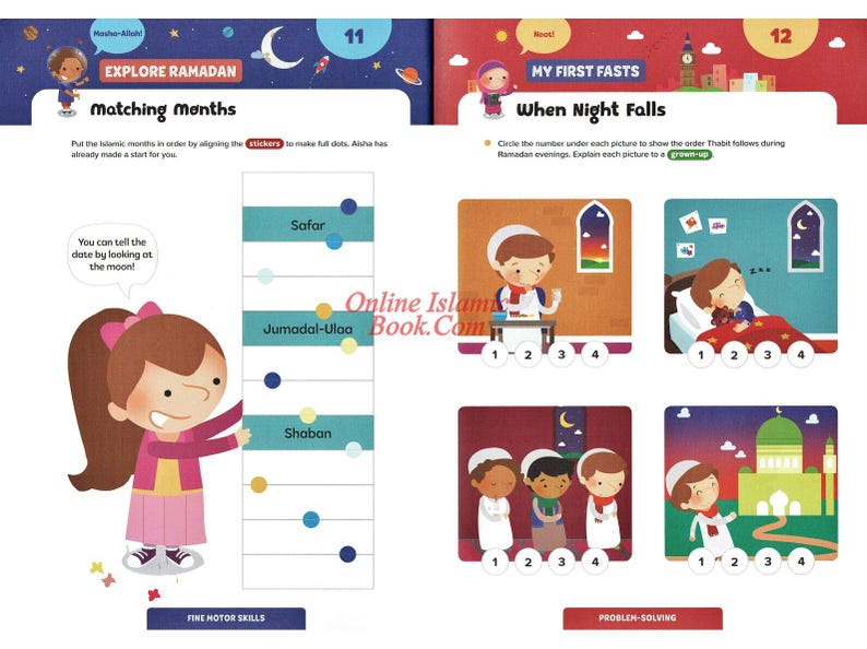 Ramadan Activity Book (for Little Kids Ages 5 Plus) - Etsy
