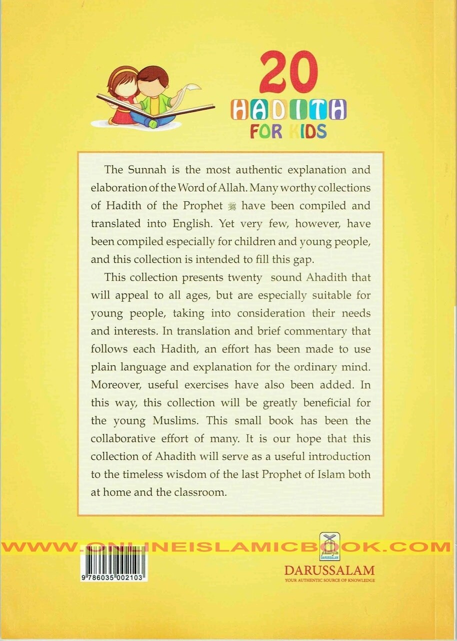 20 Hadith for Kids by Molvi Abdul Aziz - Etsy