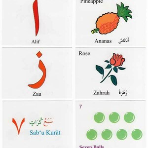 Arabic Alphabet Flash Cards - Etsy