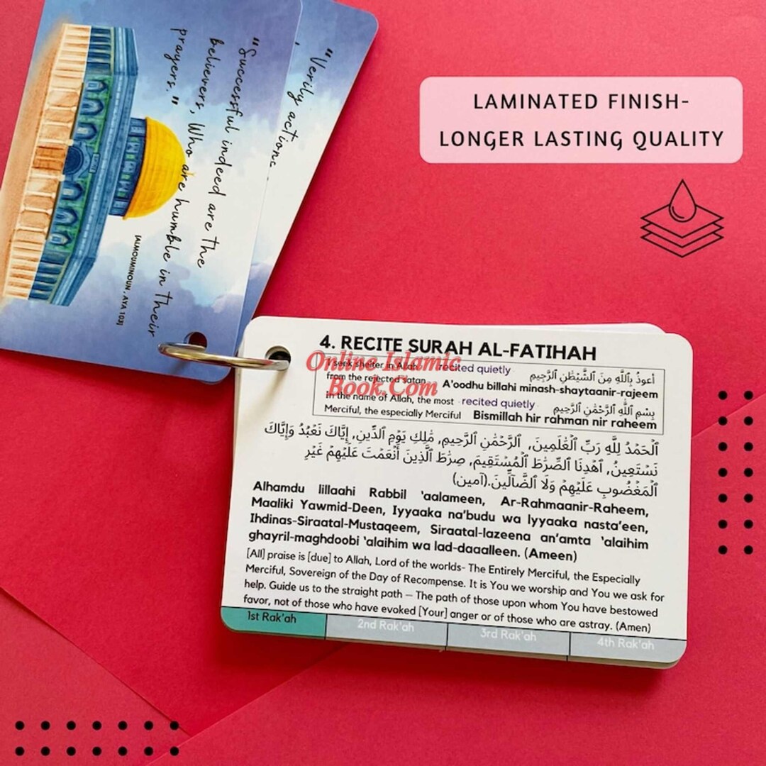 Islamic Salah Cards How to Perform Salah Step by Step Guide - Etsy