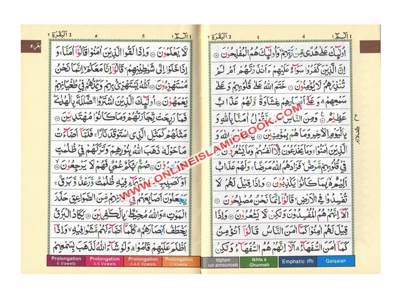 Tajweed Quran Colour Coded pakistani-indian-persian Script - Etsy