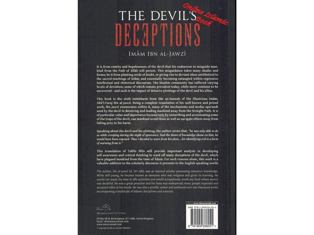 The Devil's Deception (talbis Iblis) - Etsy