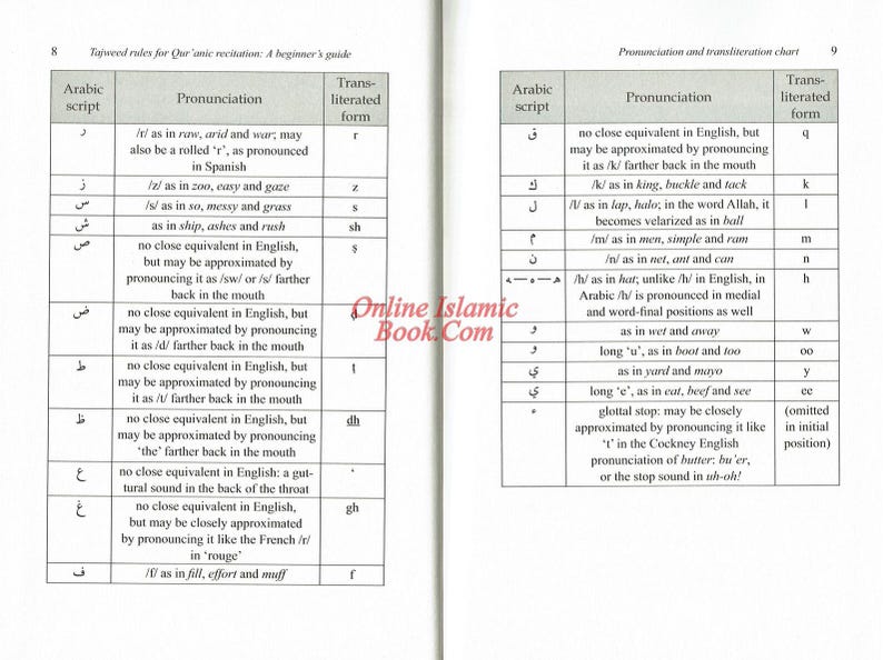 Tajweed Rules for Qur'anic Recitation: A Beginner's Guide - Etsy