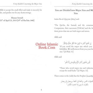 Forty Hadith Concerning the Major Sins by Hassan Somali - Etsy