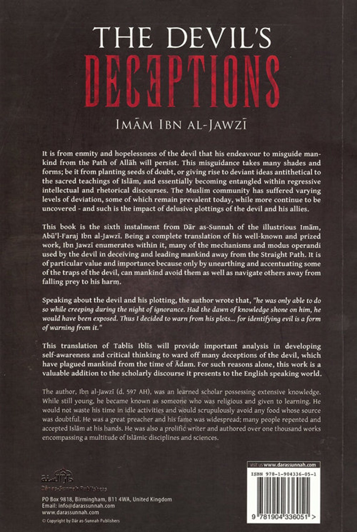 The Devil's Deception talbis Iblis - Etsy