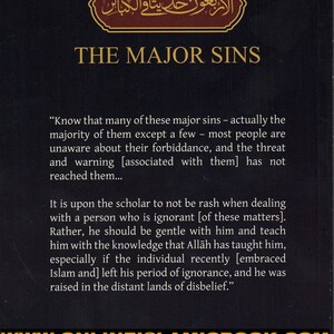 Forty Hadith Concerning the Major Sins by Hassan Somali - Etsy
