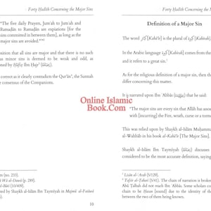 Forty Hadith Concerning the Major Sins by Hassan Somali - Etsy
