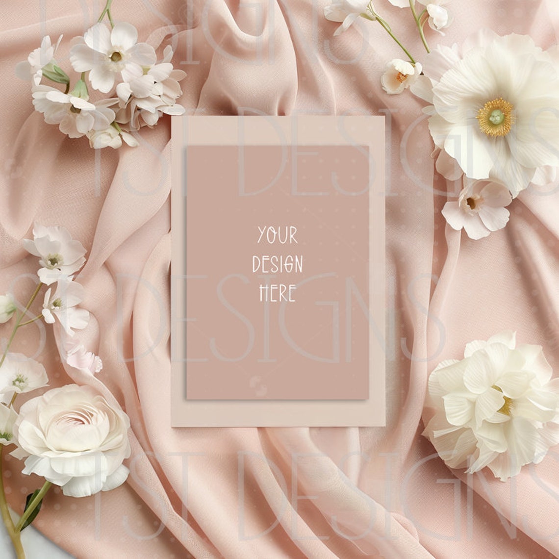 Soft Pink Invitation Mockup Wedding Bundle 10 Elegant Boho Digital ...