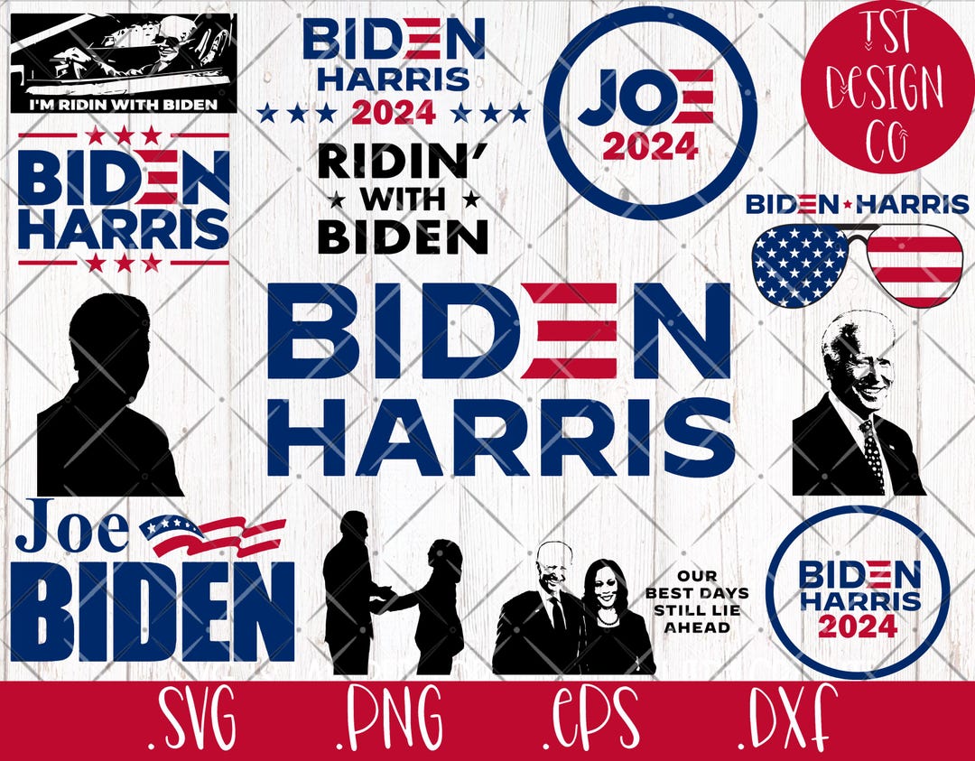 Biden 2024 Election SVG Bundle biden Harris 2024 Political Decal Cut ...