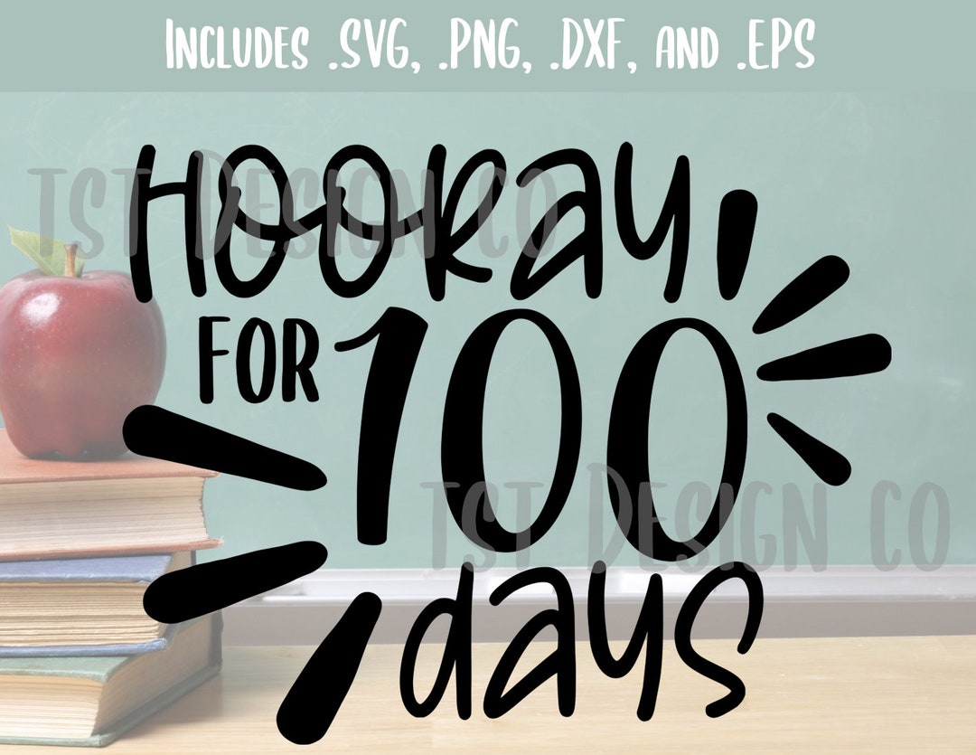 Teacher SVG 100th Day of School Crafts - 100th Day Svg - Digital ...