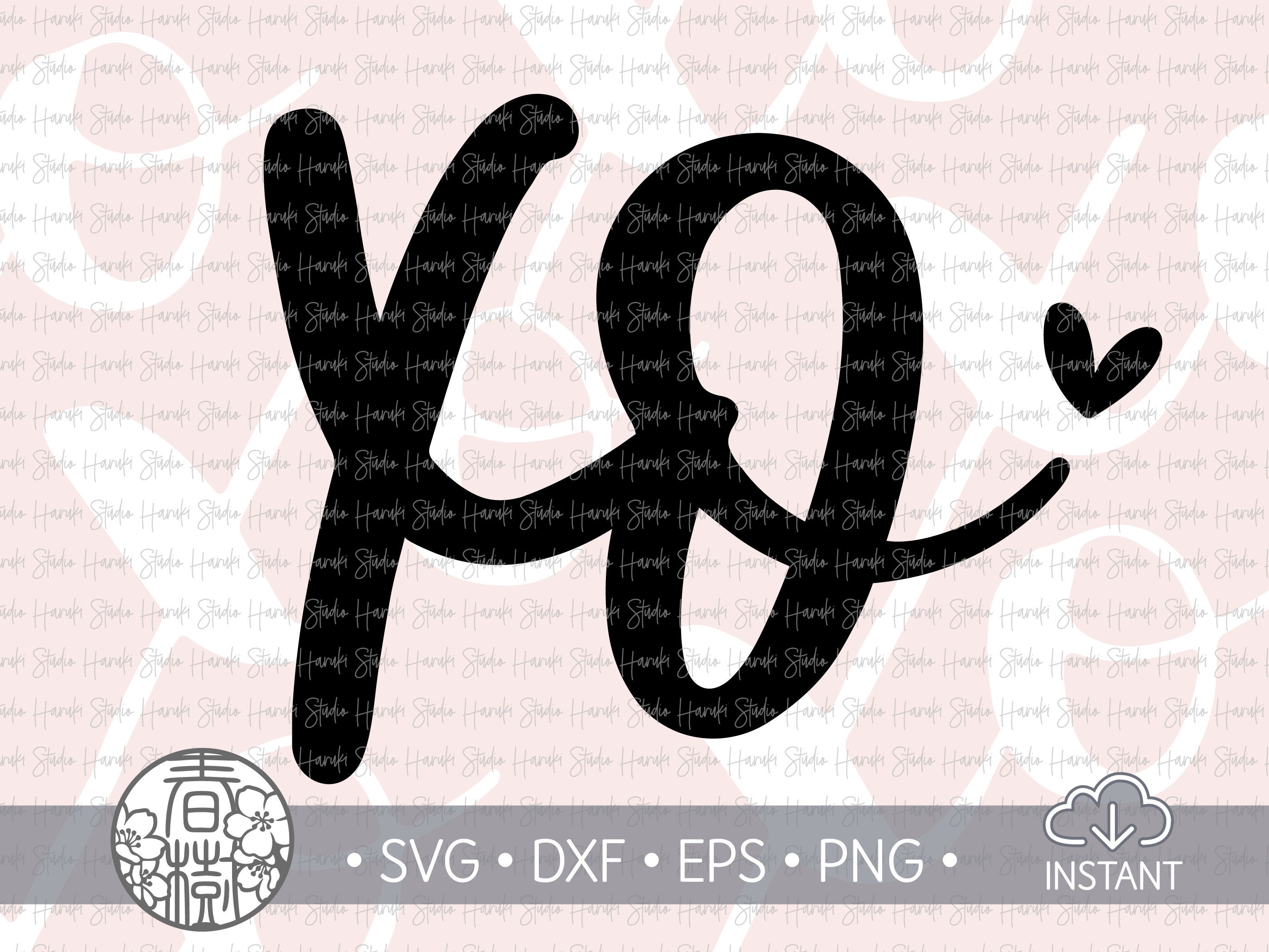 XO svg corazón svg San Valentín San Valentín abrazos y | Etsy