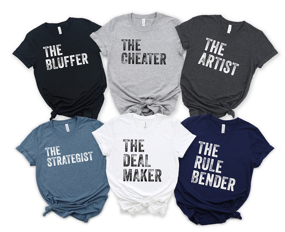 Board Game Night Shirts, Custom Group Tshirts for Games Night, Funny ...